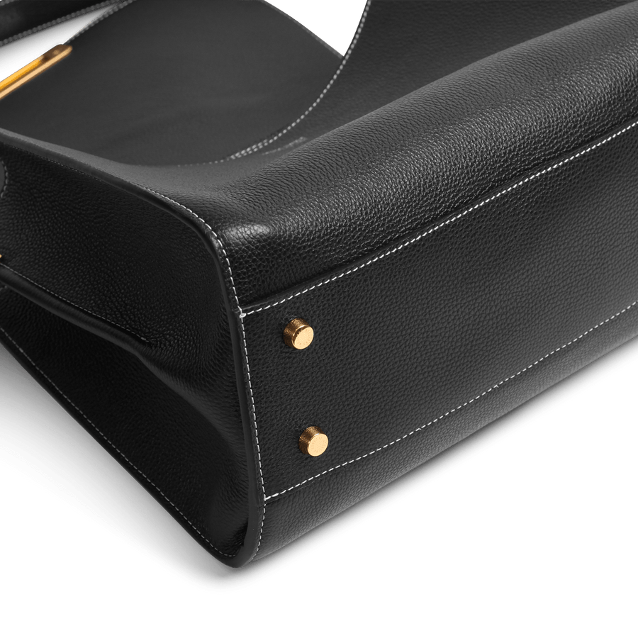 Amelot - Black Pebble Leather – Ateliers Auguste